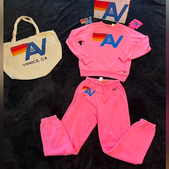 Aviator Nation | Tops | Nwt Set Of Aviator Nation Logo Crew And ...